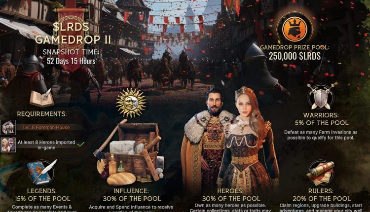 Blocklords Airdrops 300,000 $LRDS Tokens to Gamers | GAM3S.GG