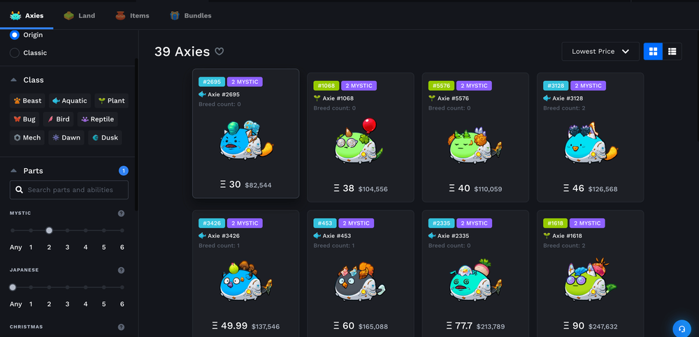 Axie Infinity Marketplace Guide : How to Purchase an Axie | GAM3S.GG