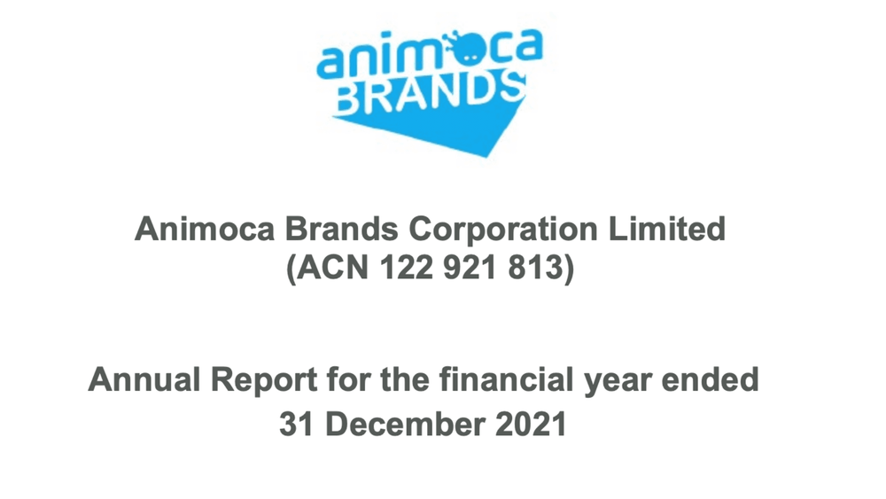 Animoca Brands FY2021 Annual Report | GAM3S.GG
