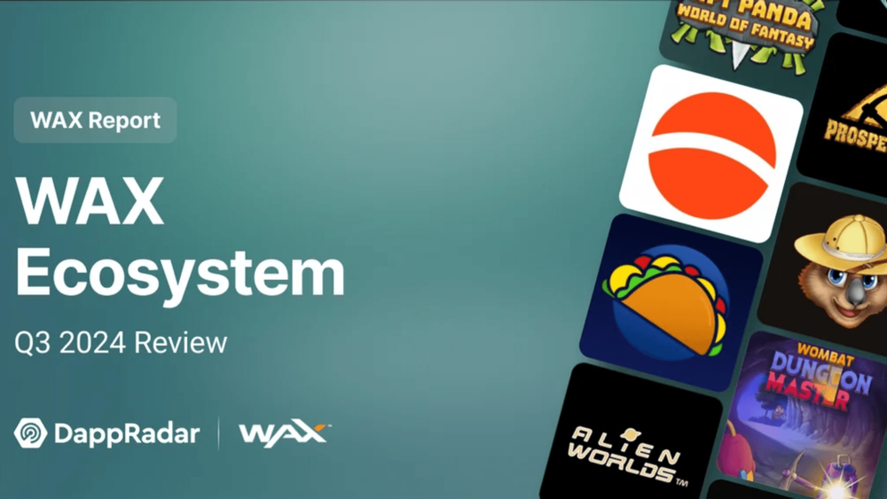 Blockchain Gaming Dominates WAX Activity in Q3 2024 | GAM3S.GG