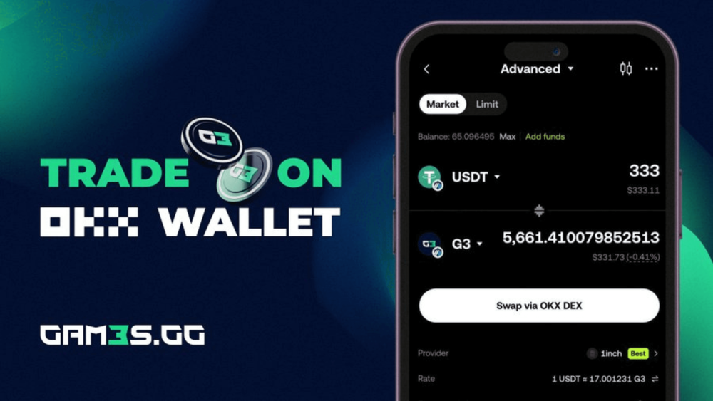 Buy and Trade $G3 Tokens Directly on OKX Wallet | GAM3S.GG