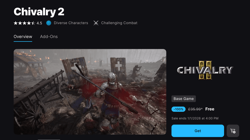 Epic Games Store: Gioco Gratuito 1° Gennaio | GAM3S.GG