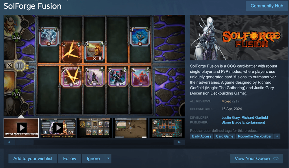 Collectible Deck-Builder SolForge Fusion Web3 Launch | GAM3S.GG