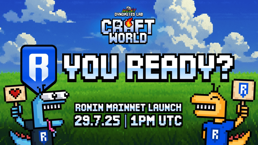 Craft World Live on Ronin July 29th | GAM3S.GG