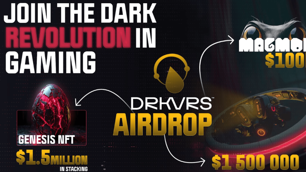 Airdrop do DRKVRS Oferece Piscina de Prêmios de US$ 1,6 Milhão | GAM3S.GG