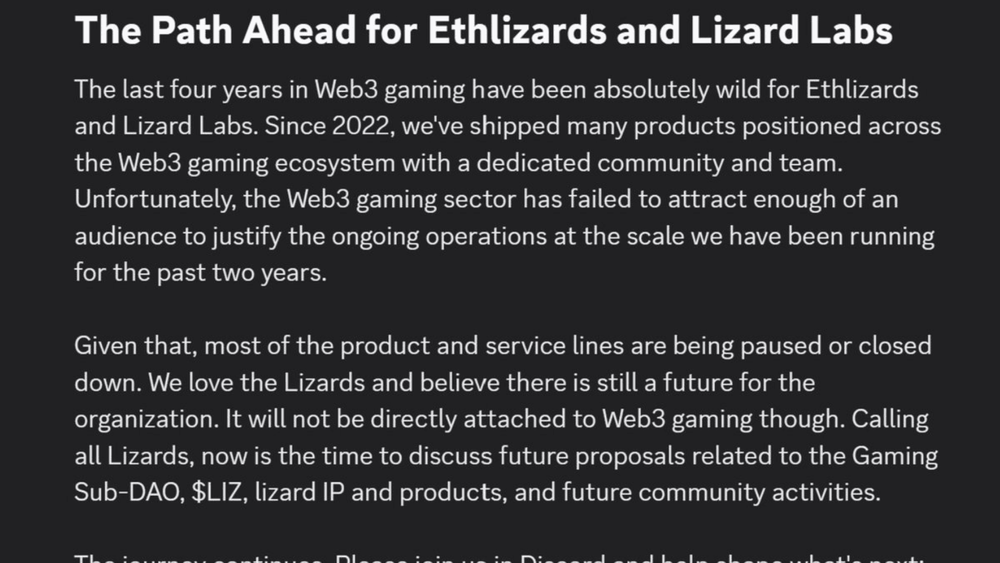 Ethlizards and Lizard Labs Reveal Pivot | GAM3S.GG