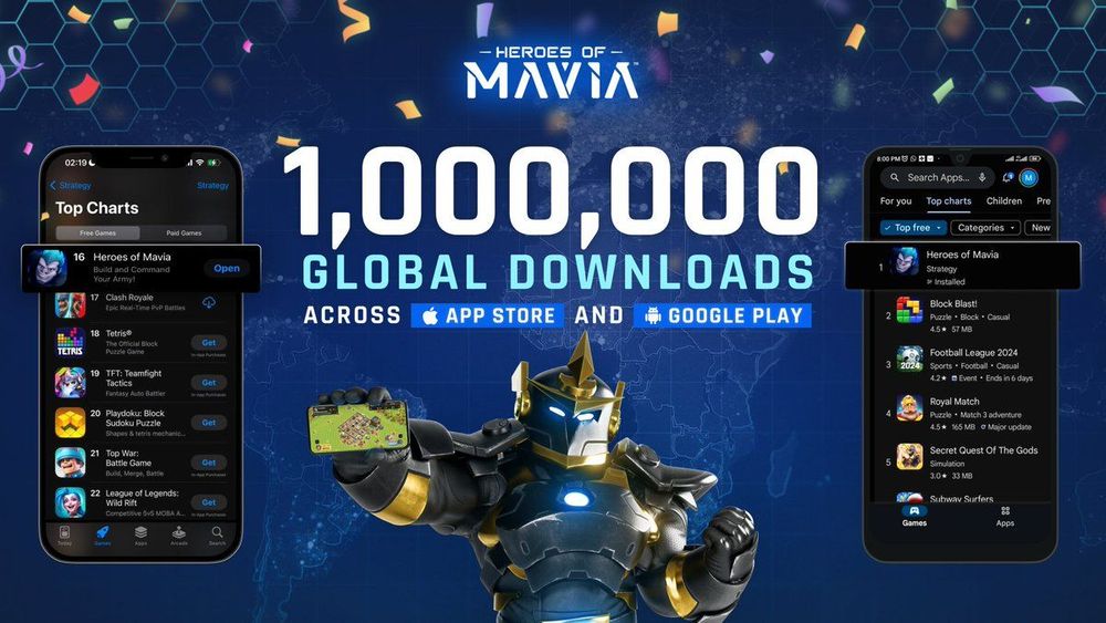 Heroes of Mavia Achieves Over 1 Million Mobile Downloads | GAM3S.GG