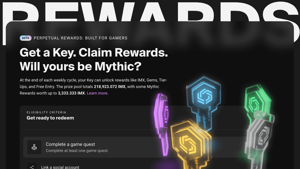 Immutable Launches Perpetual Rewards System | GAM3S.GG