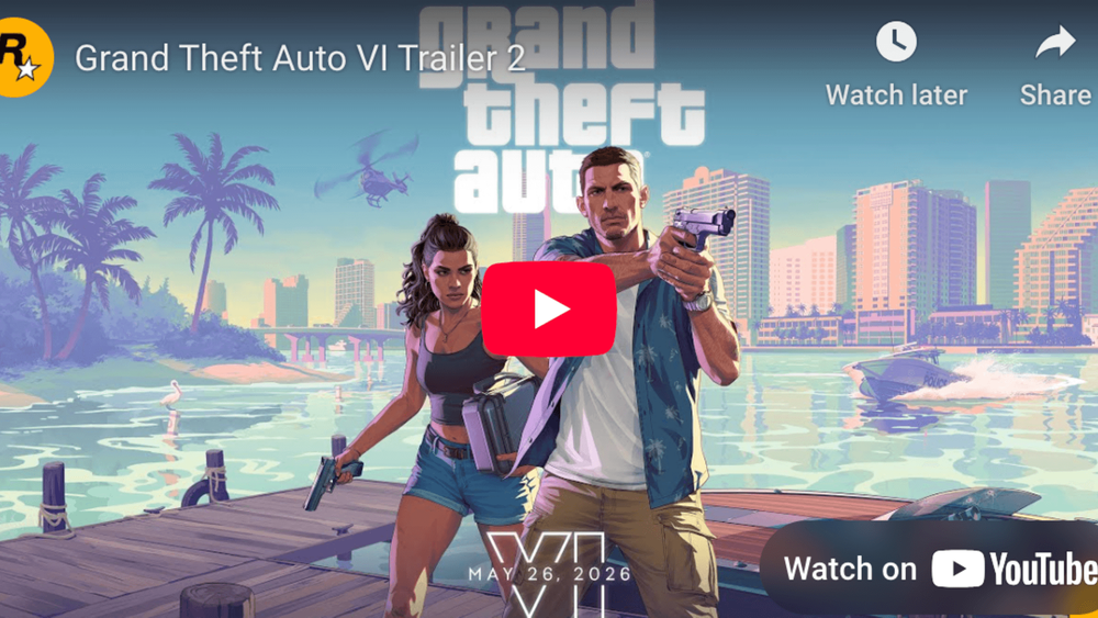 New GTA 6 Trailer Ahead of 2026 Launch | GAM3S.GG