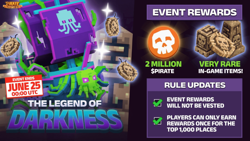 Evento Pirate Nation Oferece 2M em Recompensas $PIRATE | GAM3S.GG