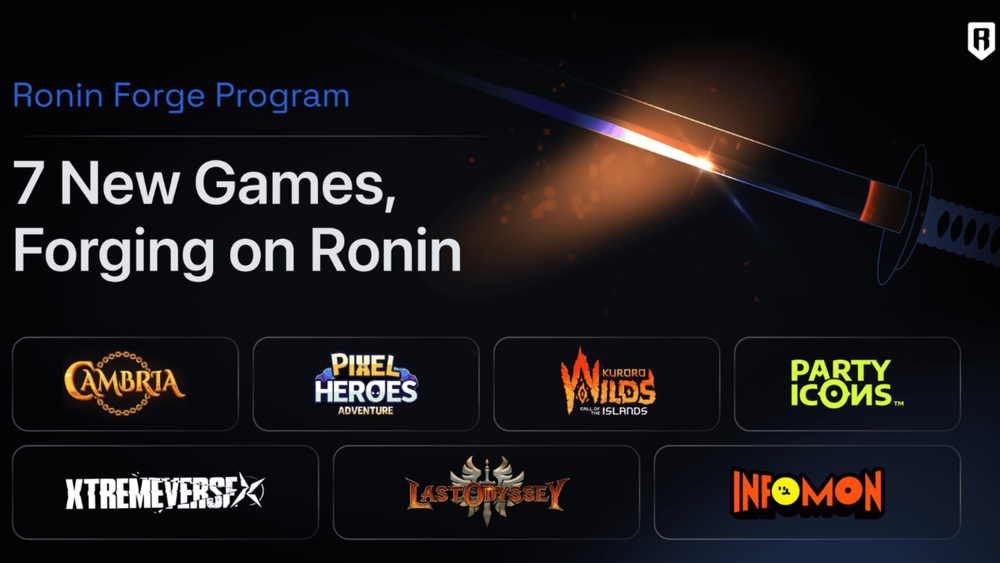 Sieben neue Spiele im Ronin Forge Programm | GAM3S.GG