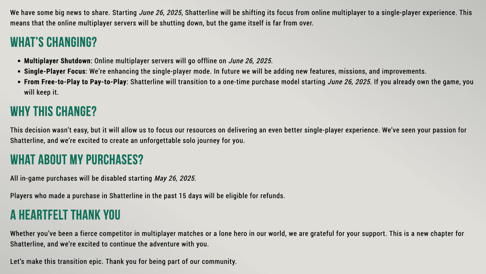 Shatterline’s Single-Player Pivot or Slow Rug? | GAM3S.GG