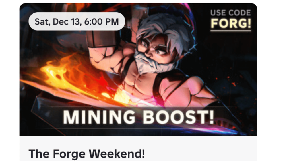 The Forge Roblox Big December 13 Update | GAM3S.GG