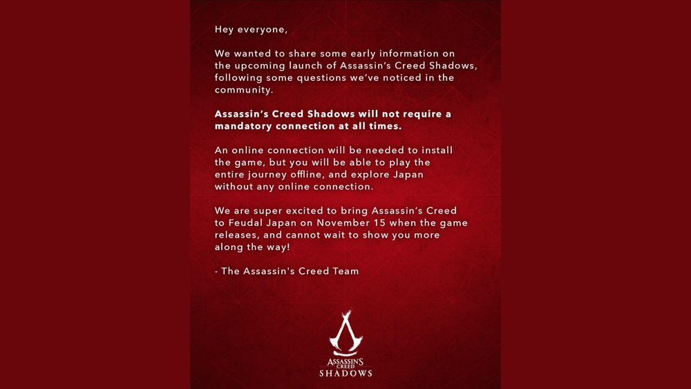 Ubisoft Addresses Assassin’s Creed: Shadows Controversy | GAM3S.GG
