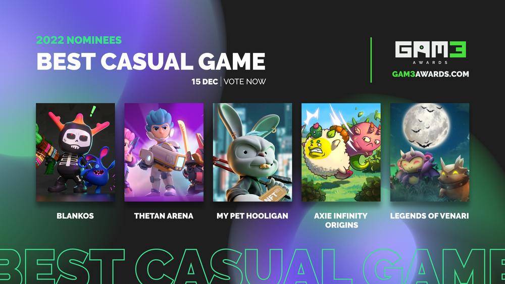 Best Casual Games 2022 | GAM3 Award Nominees | GAM3S.GG