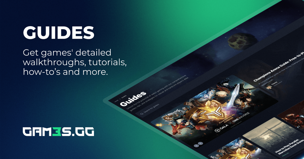 Top Game Guides | How to Play and Game Tutorials | GAM3S.GG