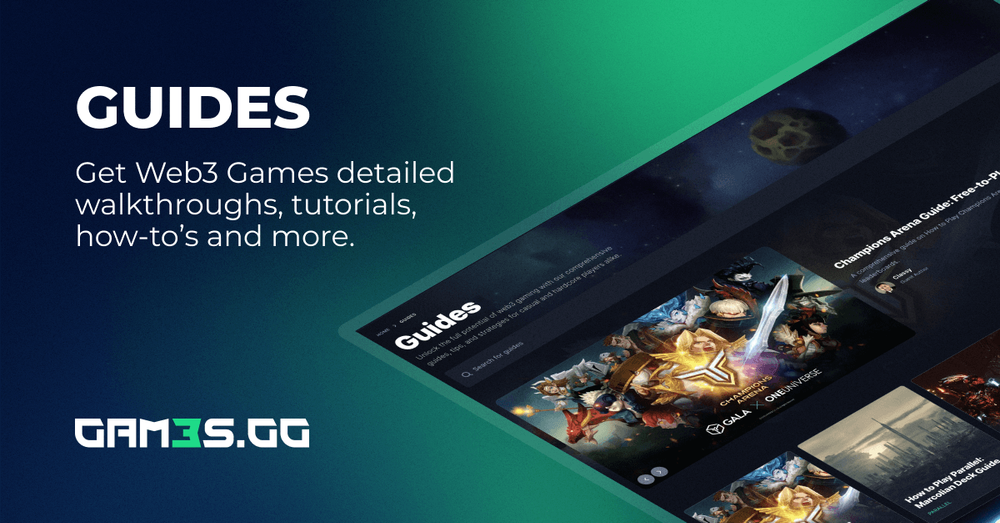 Best Blockchain Game Guides | How to Play NFT Games | GAM3S.GG