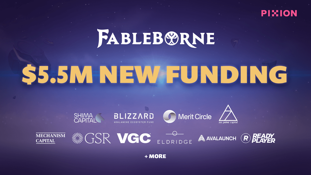 Fableborne Dev Pixion Games Raises $5.5M to Boost Development | GAM3S.GG